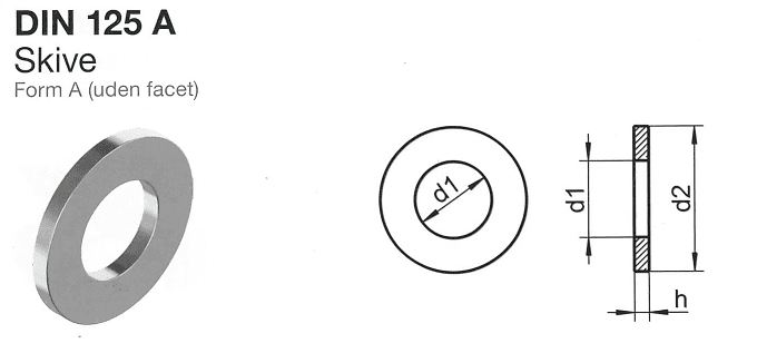 Køb Nylonskive DIN 125 A M10 - Tilbud: 156,25 DKK,- : John Mast A/S